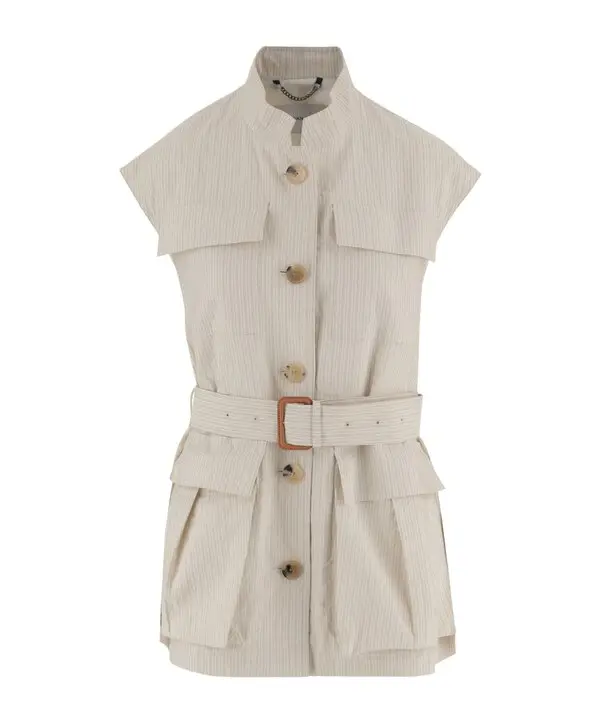 Dries Van Noten Belted Jacket - Ivory