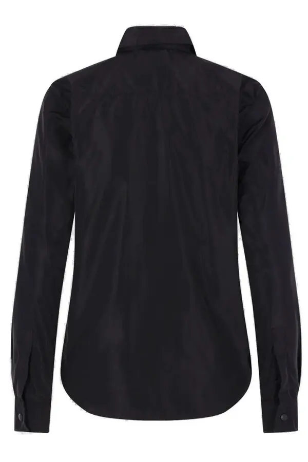 Aspesi Long-sleeve Press-stud Overshirt - Black