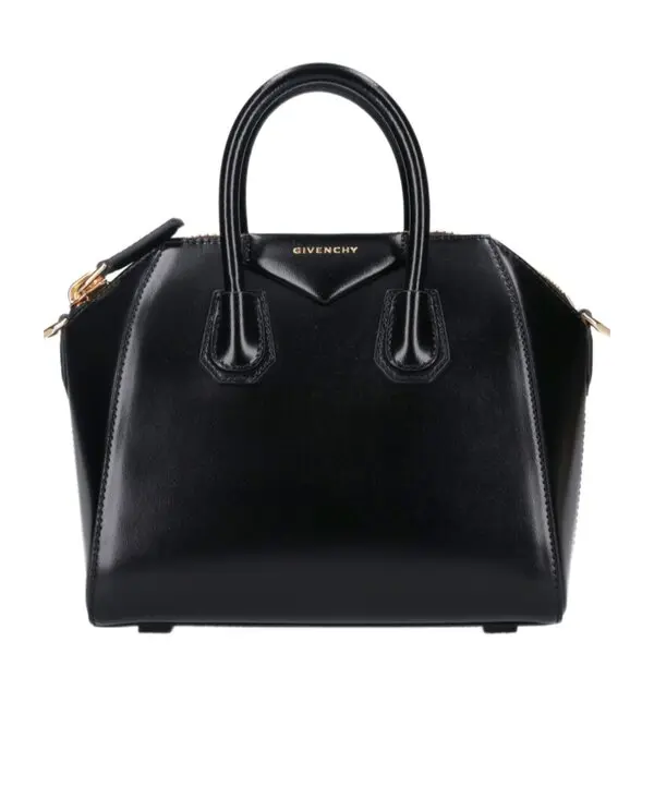 Givenchy Mini Antigona Bag In Box Leather - Black