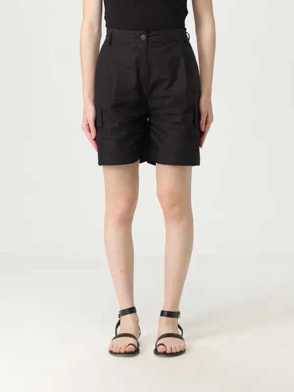 KAOS High Waisted Poplin Cotton Shorts