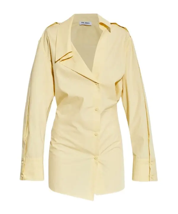 Attico Asymmetric Mini Shirt Dress