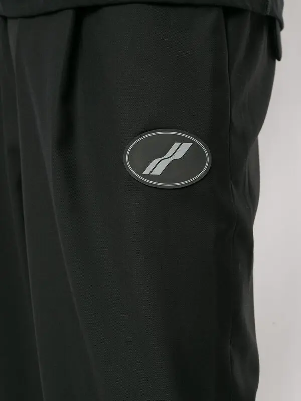 We11Done Wide-leg Trousers With Logo Decal