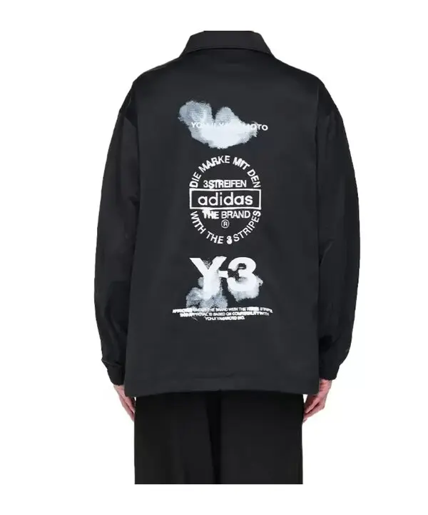 Y3 Graphic Print Button-up Jacket