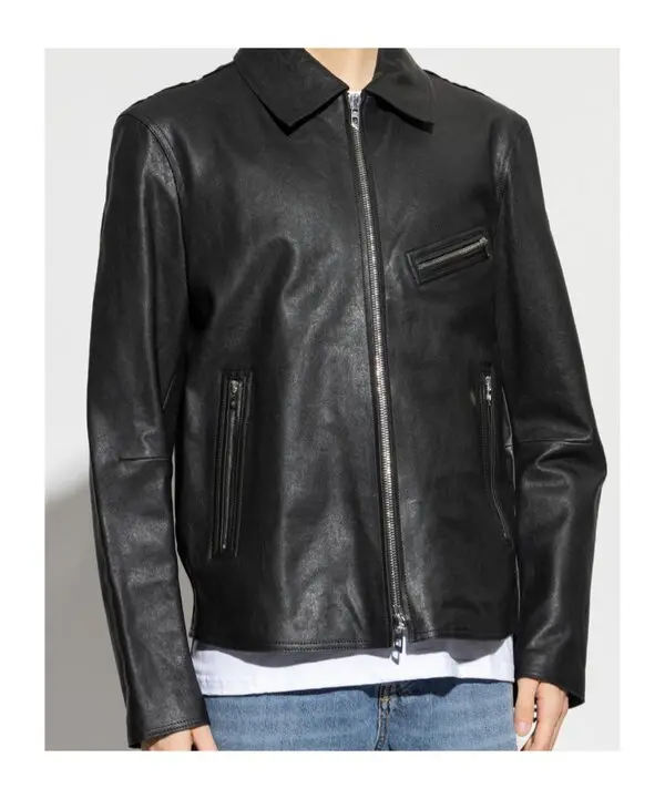 DIESEL® L-korn-wrd Leather Jacket