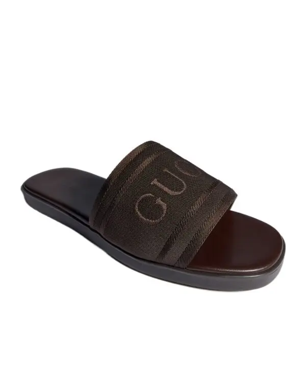 Gucci Jacquard Logo Slide Sandal