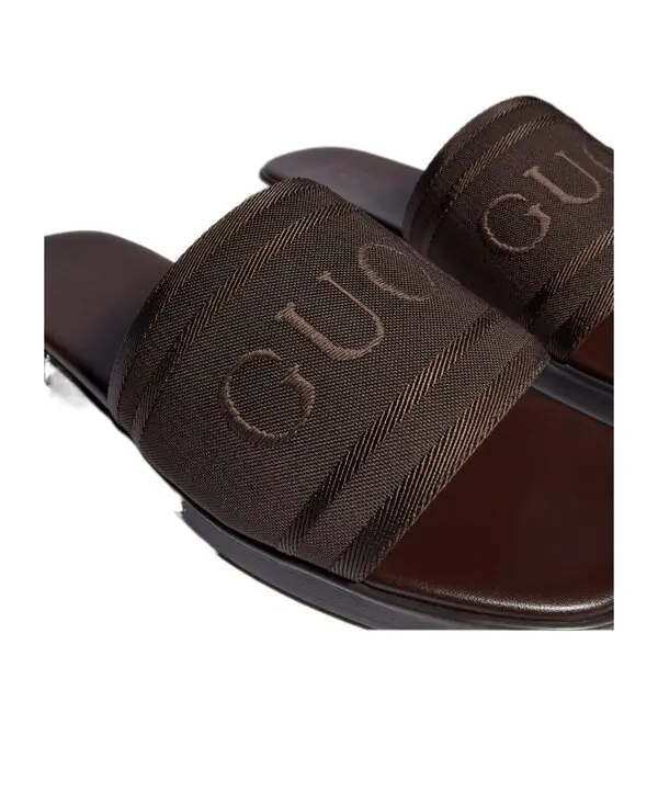 Gucci Jacquard Logo Slide Sandal