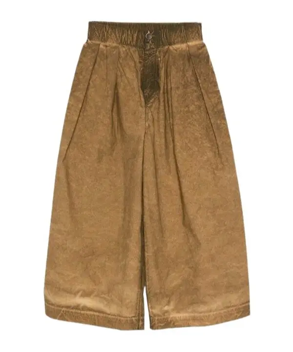 UMA WANG Elastic Waist Casual Pants - Brown