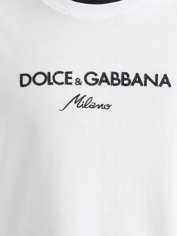 Dolce & Gabbana Dolce Gabbana Logo Embroidered Crewneck T-shirt
