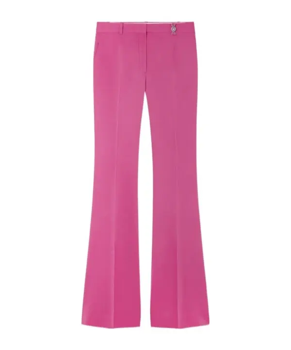 Versace Pressed-crease Tailored Trousers - Pink