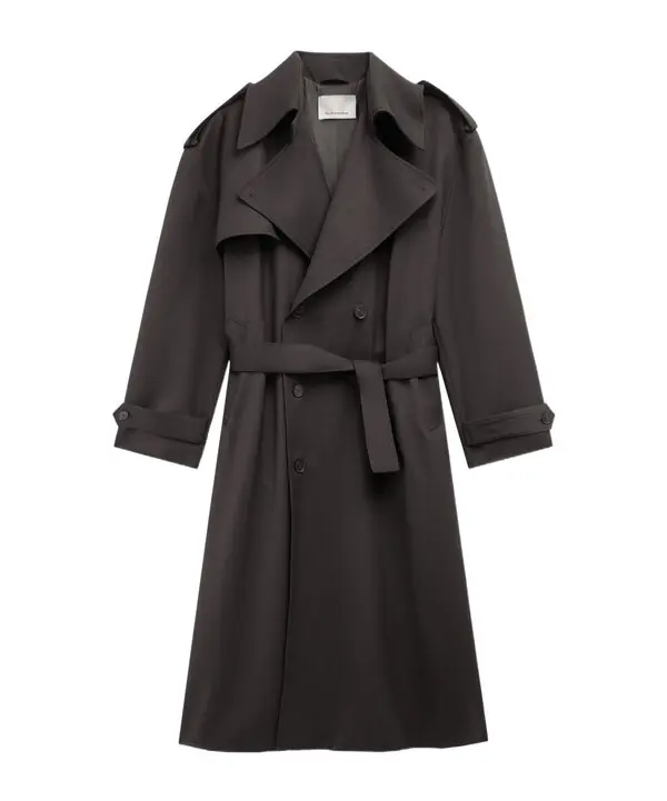 THE FRANKIE SHOP Long-sleeved Trench Coat - Brown