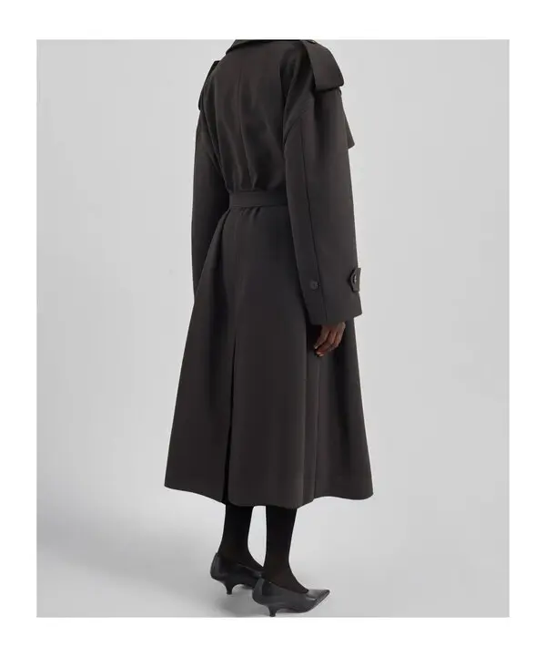 THE FRANKIE SHOP Long-sleeved Trench Coat - Brown
