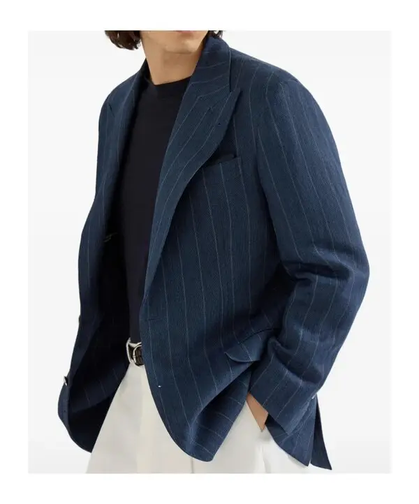 Brunello Cucinelli Striped Tailor Blazer