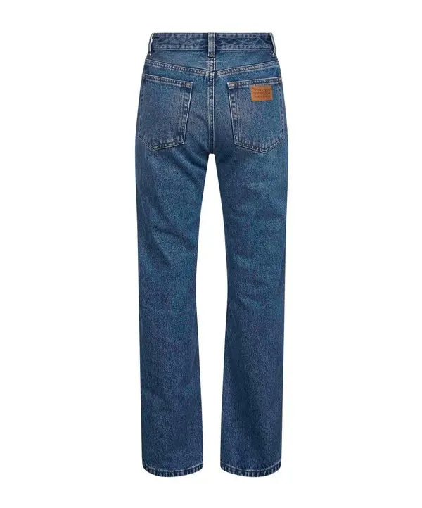 MAISON MARGIELA Numeric Patch Straight-leg Jeans - Gray