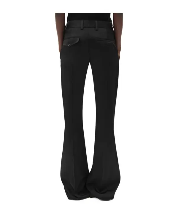 ANN DEMEULEMEESTER Satin Flared Trousers