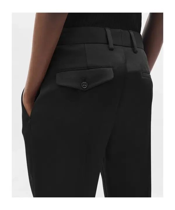 ANN DEMEULEMEESTER Satin Flared Trousers