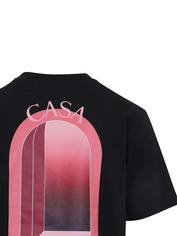 Casablanca Arches Graphic T-shirt - Black