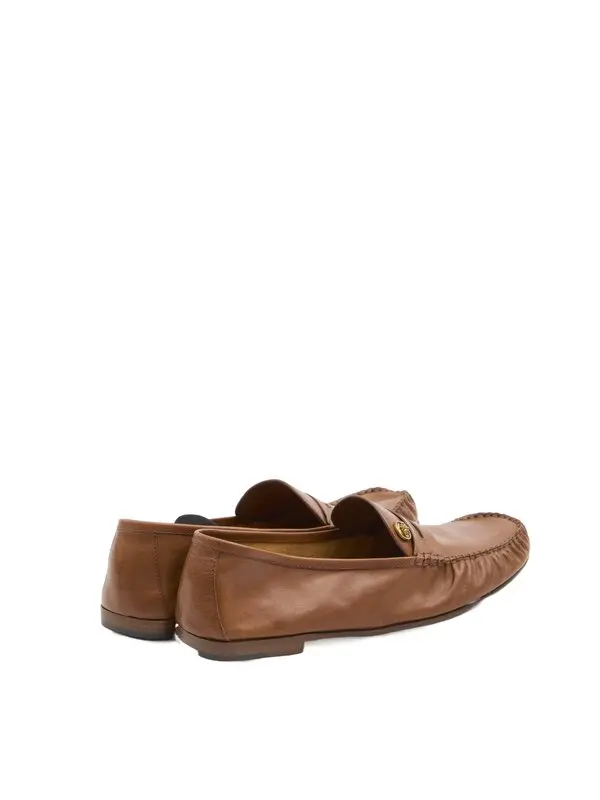 Versace Medusa Ruched Loafers