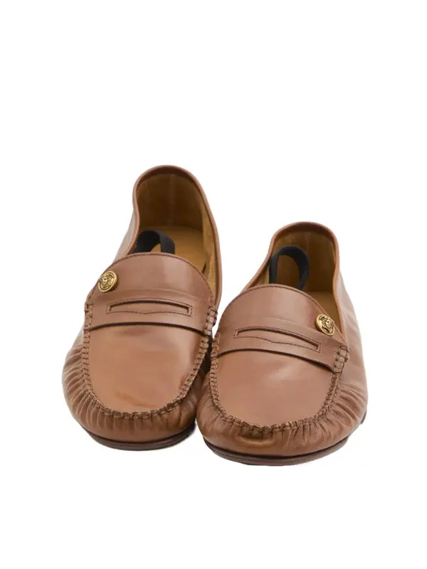 Versace Medusa Ruched Loafers