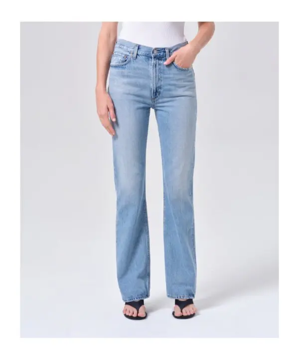 AGOLDE Leena Flared Jeans - Stream