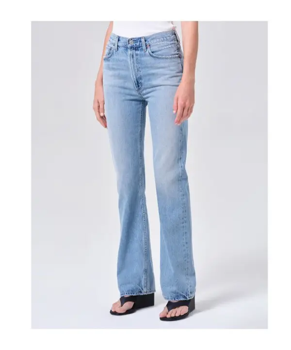 AGOLDE Leena Flared Jeans - Stream
