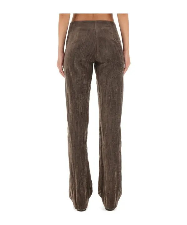 ALYSI Velvet Crinkle Slim Pants
