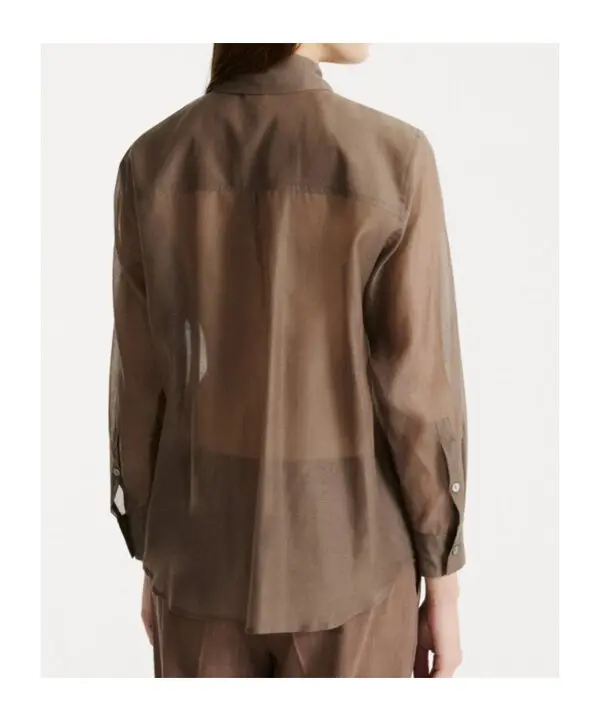 Marella Organza-feel Cotton And Silk Muslin Shirt