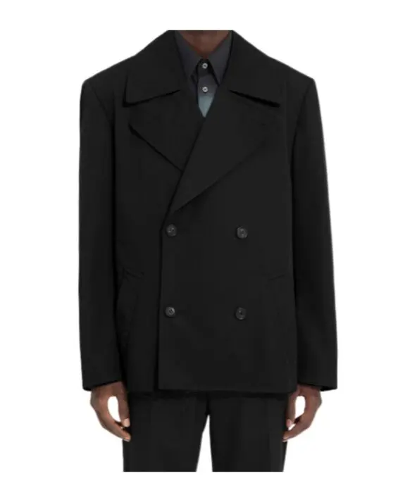 MAISON MARGIELA Belted Trench Coat - Black