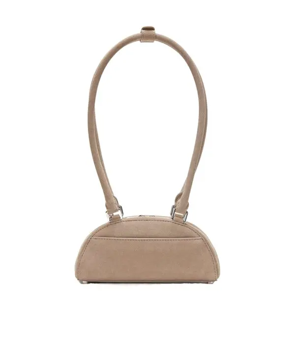 SELF-PORTRAIT Mini Bow Charm Embellished Shoulder Bag - Grey
