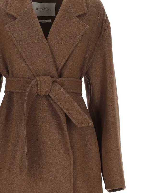 Max Mara Belted Long-sleeved Coat