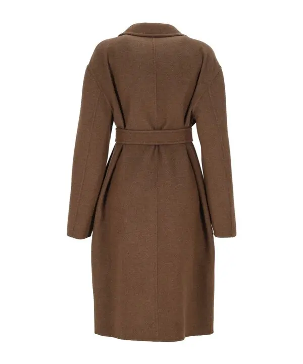 Max Mara Belted Long-sleeved Coat