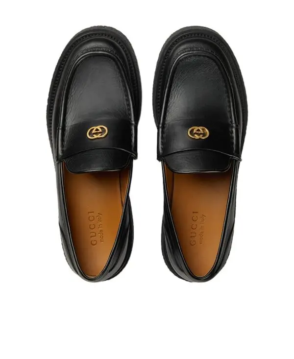 Gucci Logo Plaque Slip-on Loafers