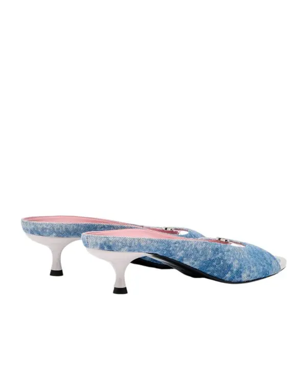 DIESEL® Jacquard Kitten-heel Mules