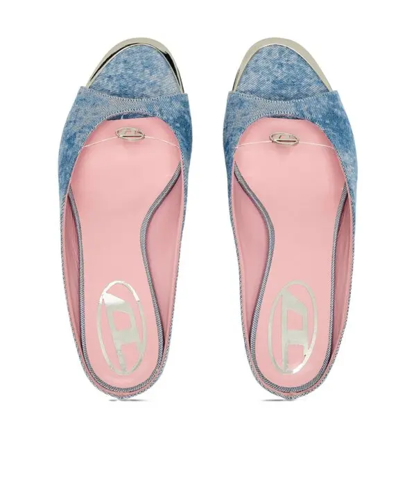 DIESEL® Jacquard Kitten-heel Mules