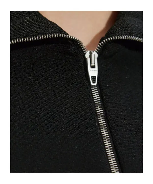 JIL SANDER Cropped Zip Jacket - Black