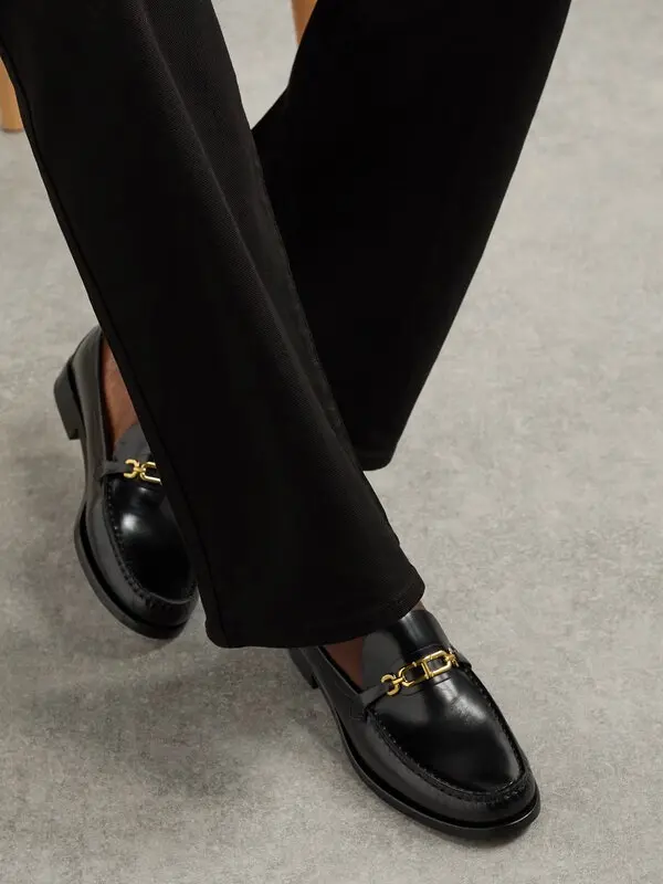 TOM FORD Embellished Leather Loafers
