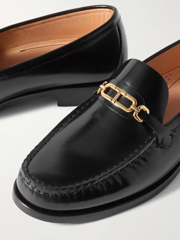 TOM FORD Embellished Leather Loafers