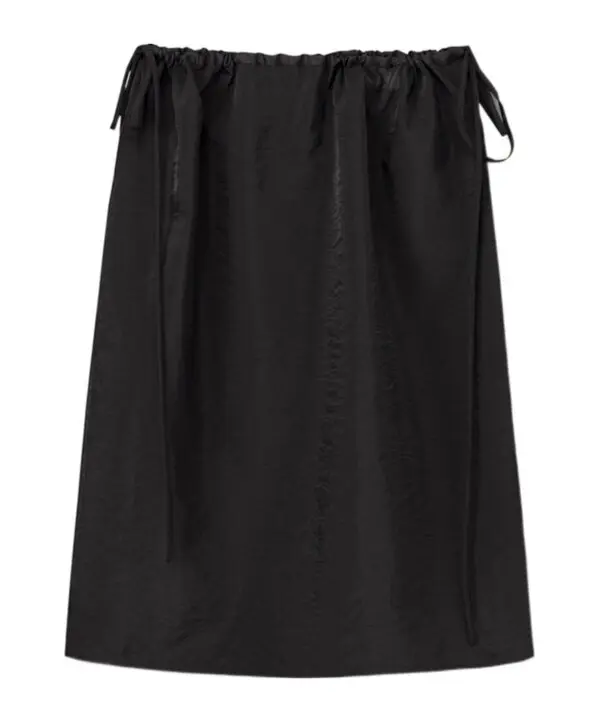 DUNST See-through Layering Skirt - Black