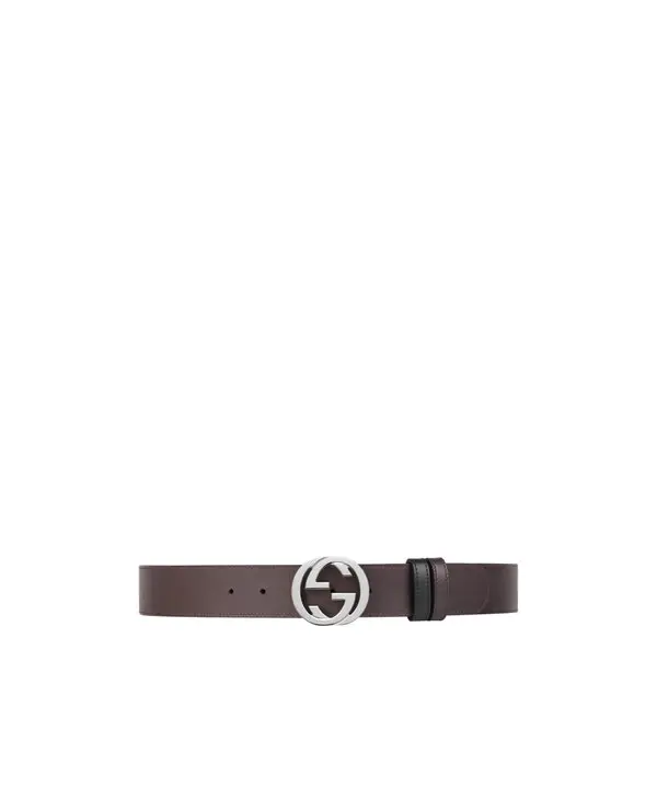 Gucci Reversible Signature Buckle Belt - Black