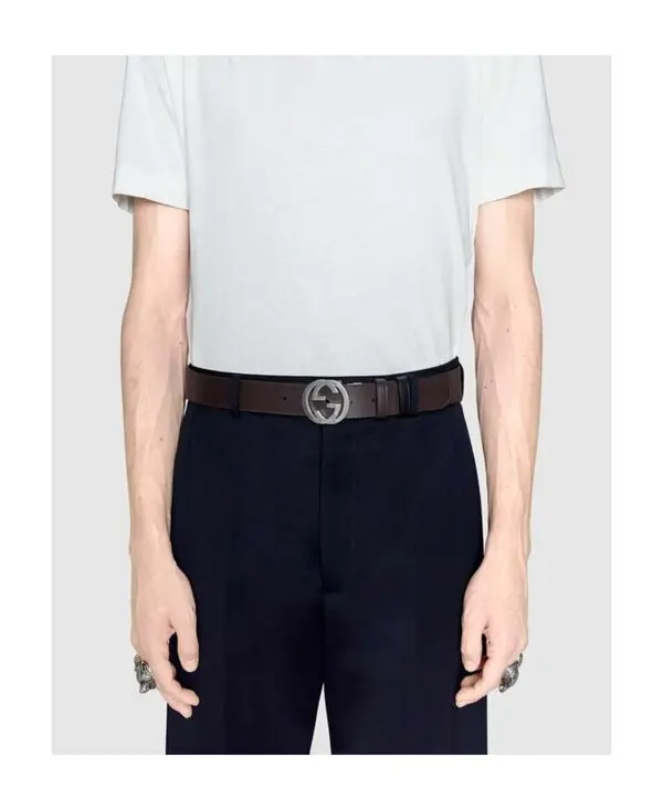 Gucci Reversible Signature Buckle Belt