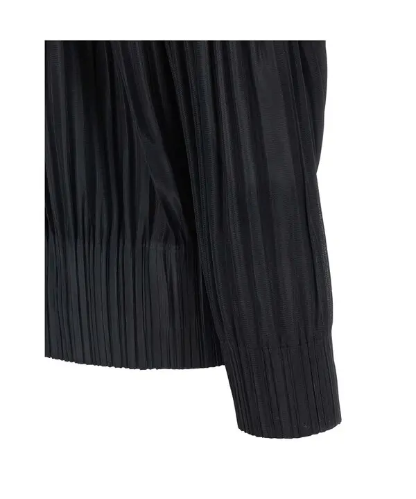 PLEATS PLEASE BY ISSEY MIYAKE Hooded Zip-up Cardigan