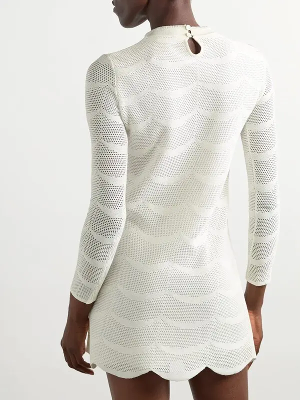 TOM FORD Openwork Knit Mini Dress