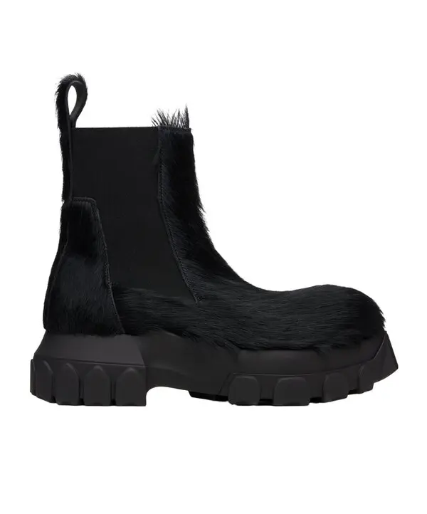 Rick Owens Round-toe Ankle Boots