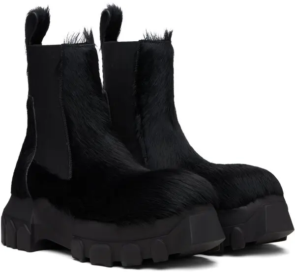 Rick Owens Round-toe Ankle Boots