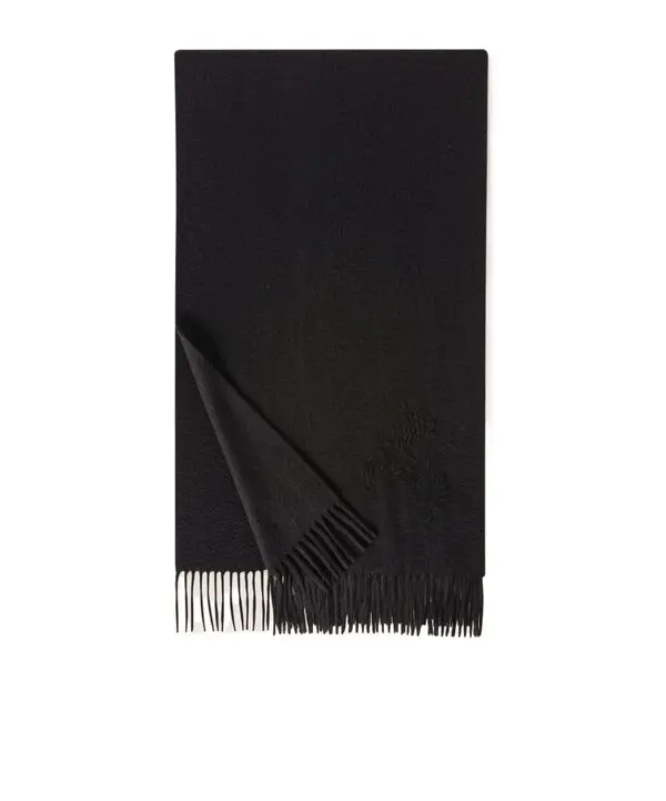 Loro Piana Fringed Scarf - Black
