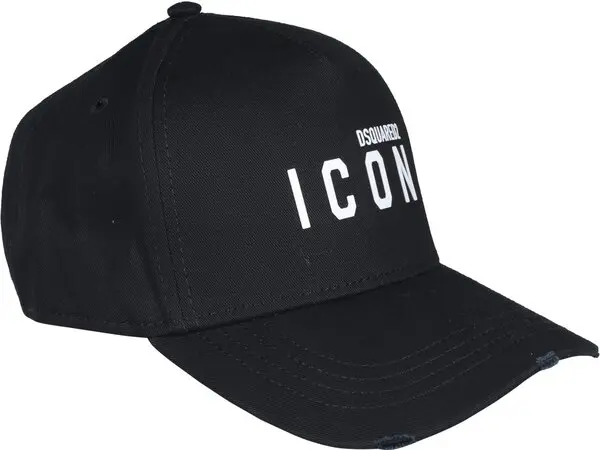 Dsquared2 Logo Printed Distressed Baseball Cap