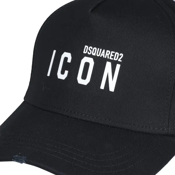 Dsquared2 Logo Printed Distressed Baseball Cap