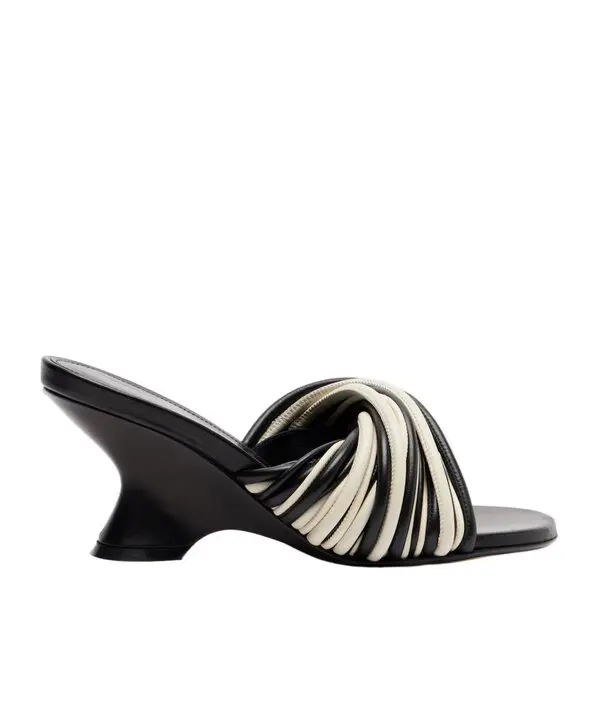 Dries Van Noten Two-tone High-heeled Sandals - Black