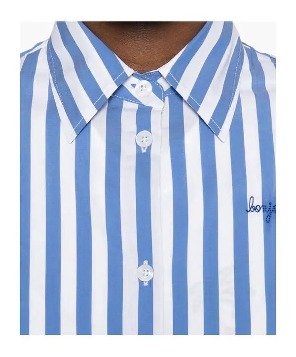 Maison Labiche Striped Long Sleeve Shirt