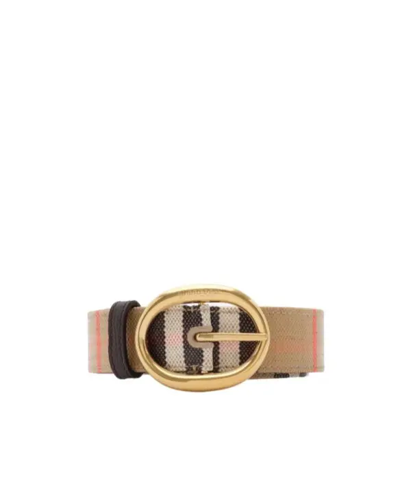 Burberry Reversible Bloomsbury Belt - Sand Beige/peat Brown
