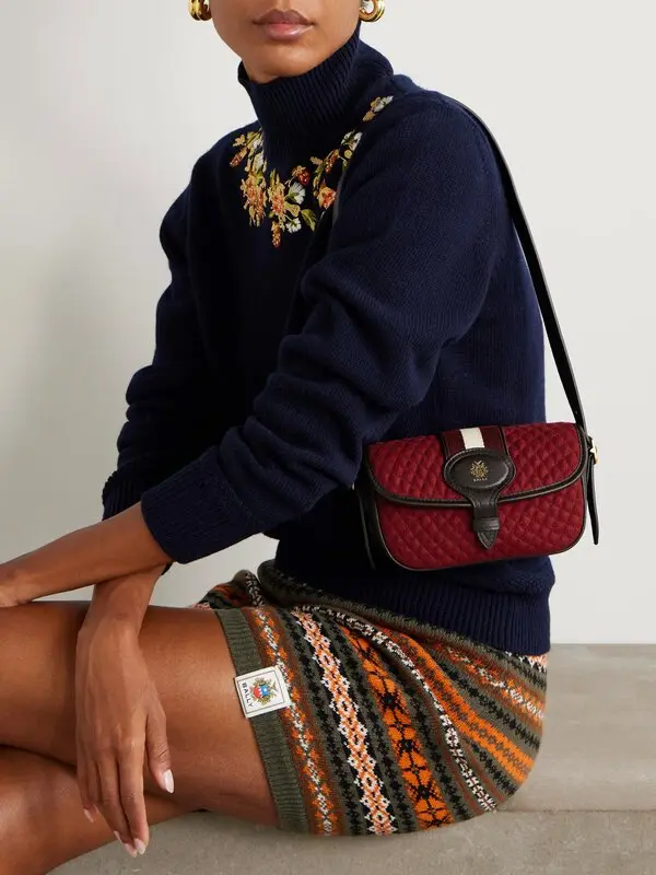 Bally Quilted Flap Shoulder Bag